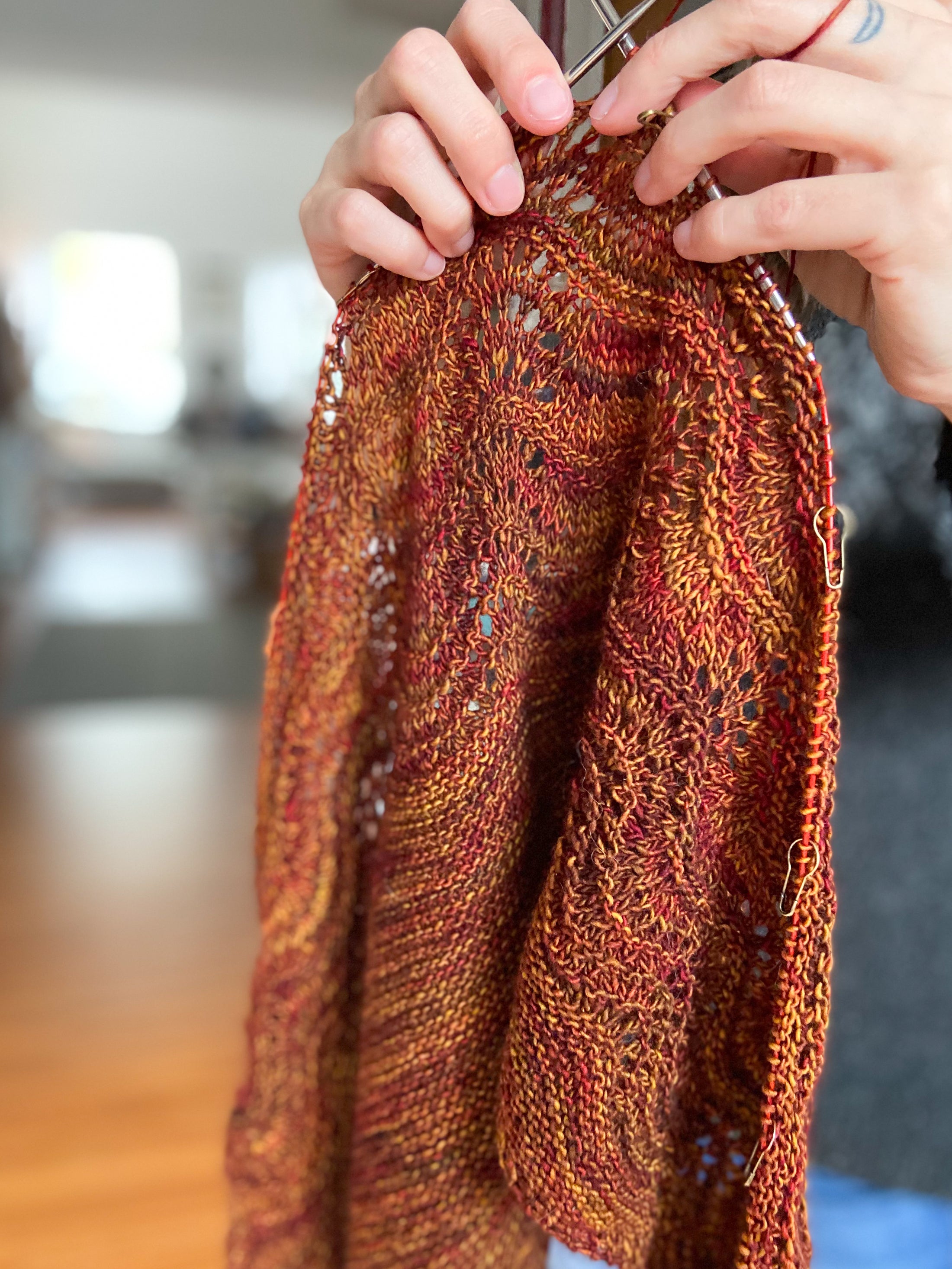 From the Embers - A Beltane Shawl Knitting Pattern - Digital Download ...